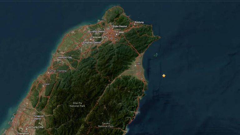 Tayvanda 7 balli zilzila kuzatildi (video)